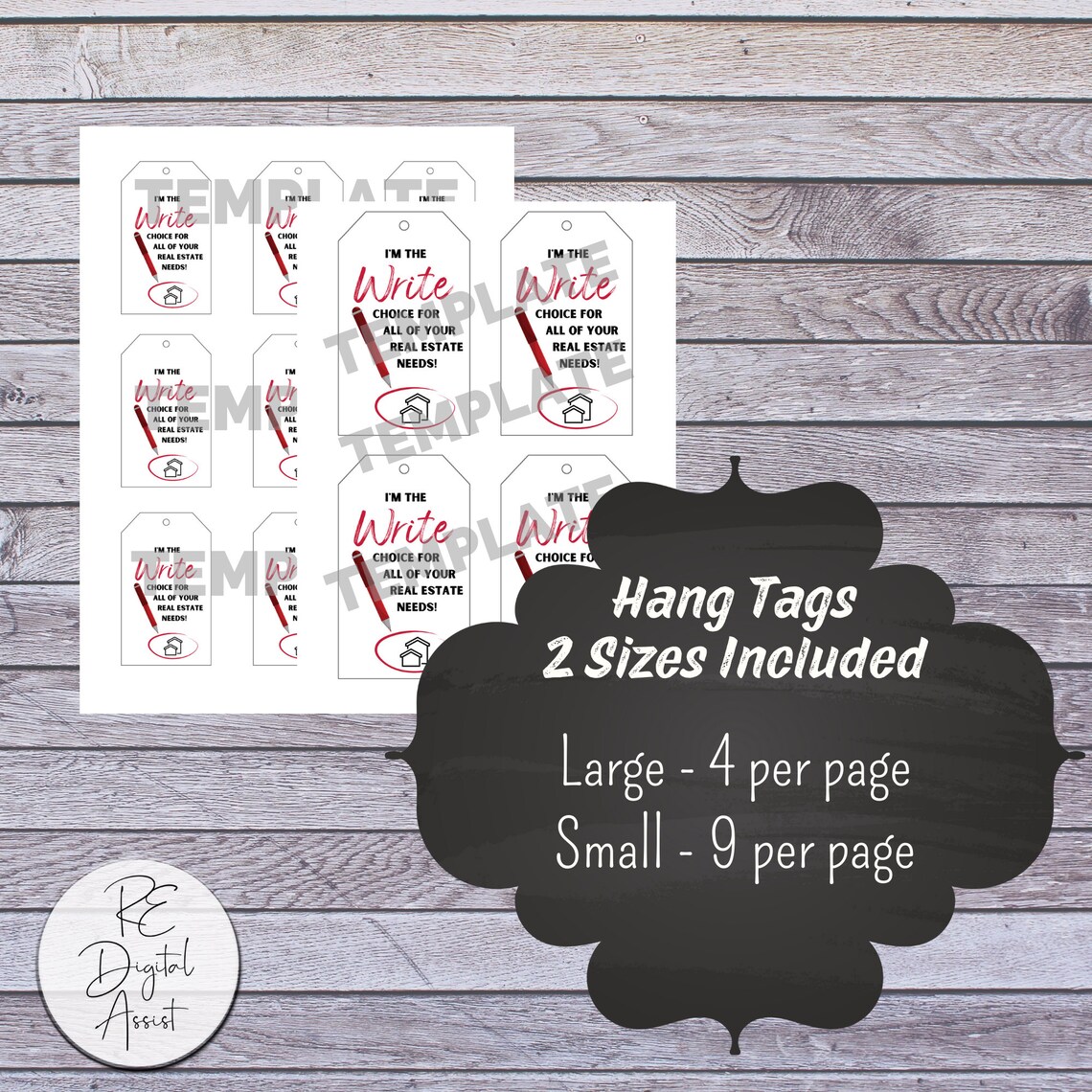 Business Pen Gift Tags Real Estate Referrals, Open House Event Pop by ...