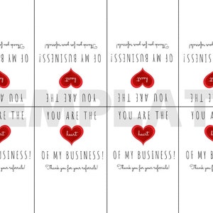 Printable Business Referral Thank You Tag Download, Client Business ...