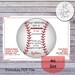 Baseball Business Marketing Custom Printable 4x6 Postcard Tag, Real ...