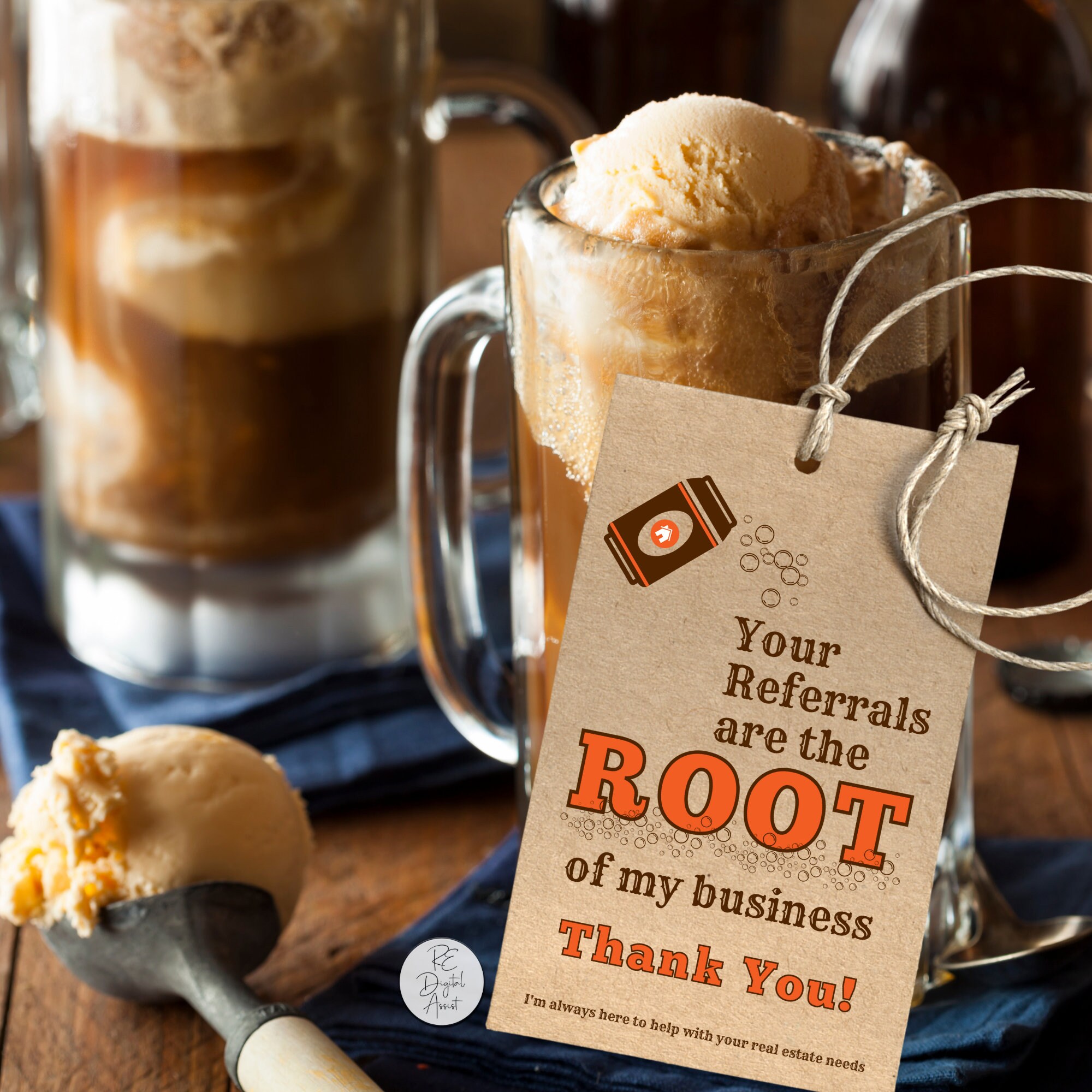 PRINTABLE Root Beer Pop by Tags Business Referrals Real | Etsy