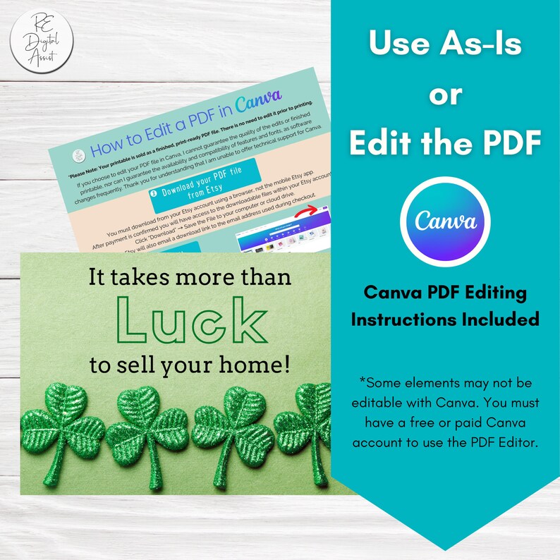 Real Estate St Patrick's Day Postcard March Real Estate - Etsy