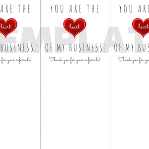 Printable Business Referral Thank You Tag Download, Client Business ...