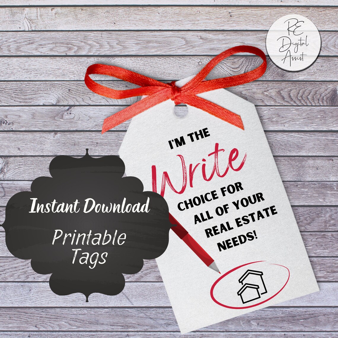 Business Pen Gift Tags Real Estate Referrals, Open House Event Pop by ...