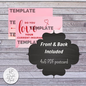 Valentine Insurance Love Marketing Postcard Lead Generation Business ...