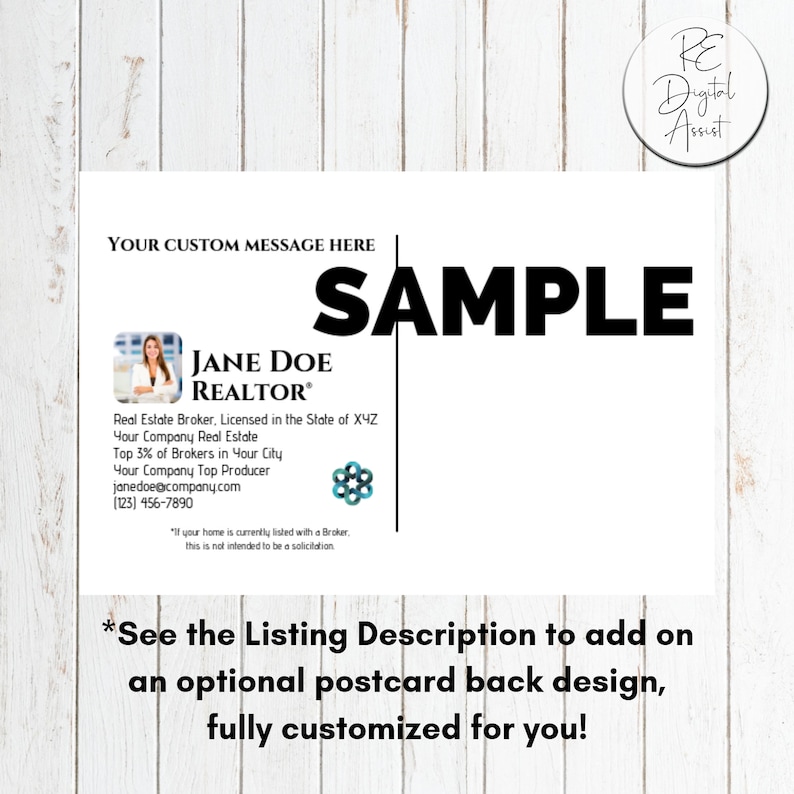 On the Fence Real Estate Farm Marketing Postcard Front Home - Etsy