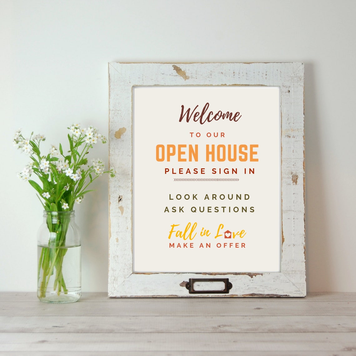 Fall Printable Open House Real Estate Sign, Download Real Estate Agent ...