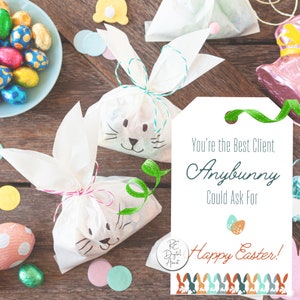 PRINTABLE Easter Client Appreciation Business Tag, Spring Real Estate ...