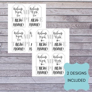 Printable Housewarming WELCOME HOME Tag Download, Real Estate Home ...