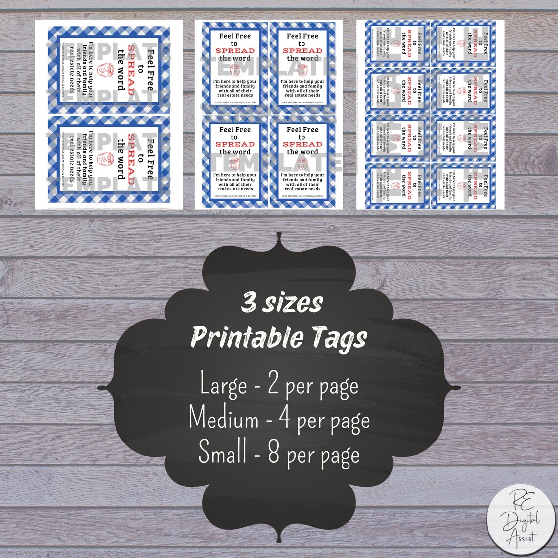 PRINTABLE Jam Spread Real Estate Pop by Gift Tags Neighbor - Etsy