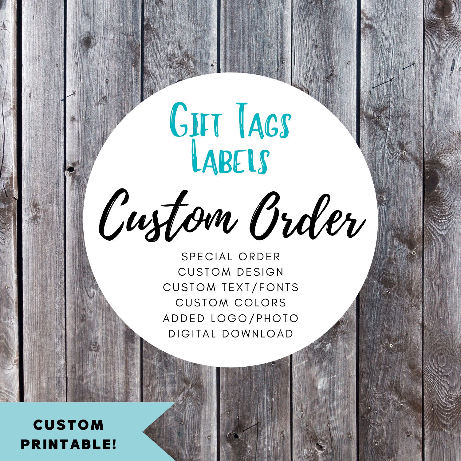 Custom Gift Tags Printable Download Real Estate Pop by Gift Tag ...