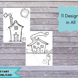 Real Estate Coloring Pages, Download 11 Designs Home Themed Kids ...
