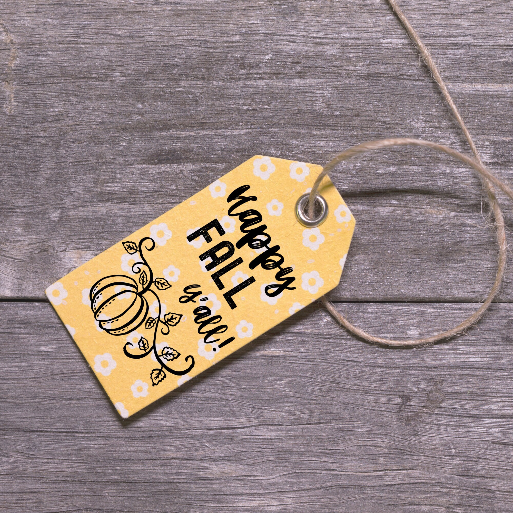 Happy Fall Ya'll Printable Tag in 4 Colors, Agent Broker Business ...