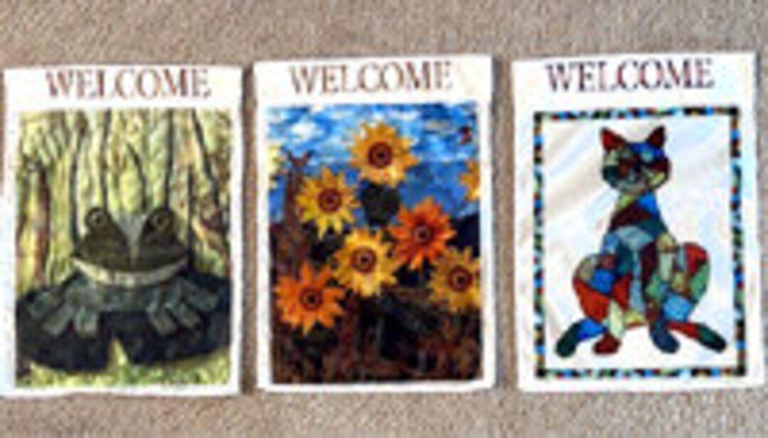 Pack of 3 Mini Garden Flags - Etsy