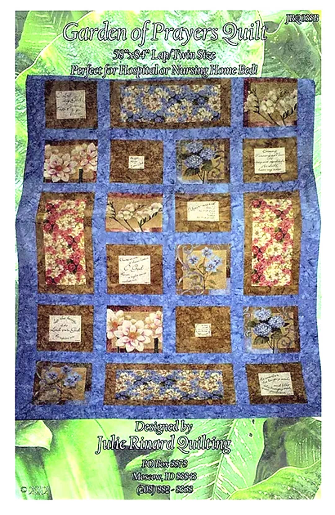 Garden of Prayers Quilting Pattern With Comfort of Psalms 2 Panel and ...