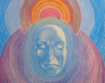 Face of God Painting - Etsy