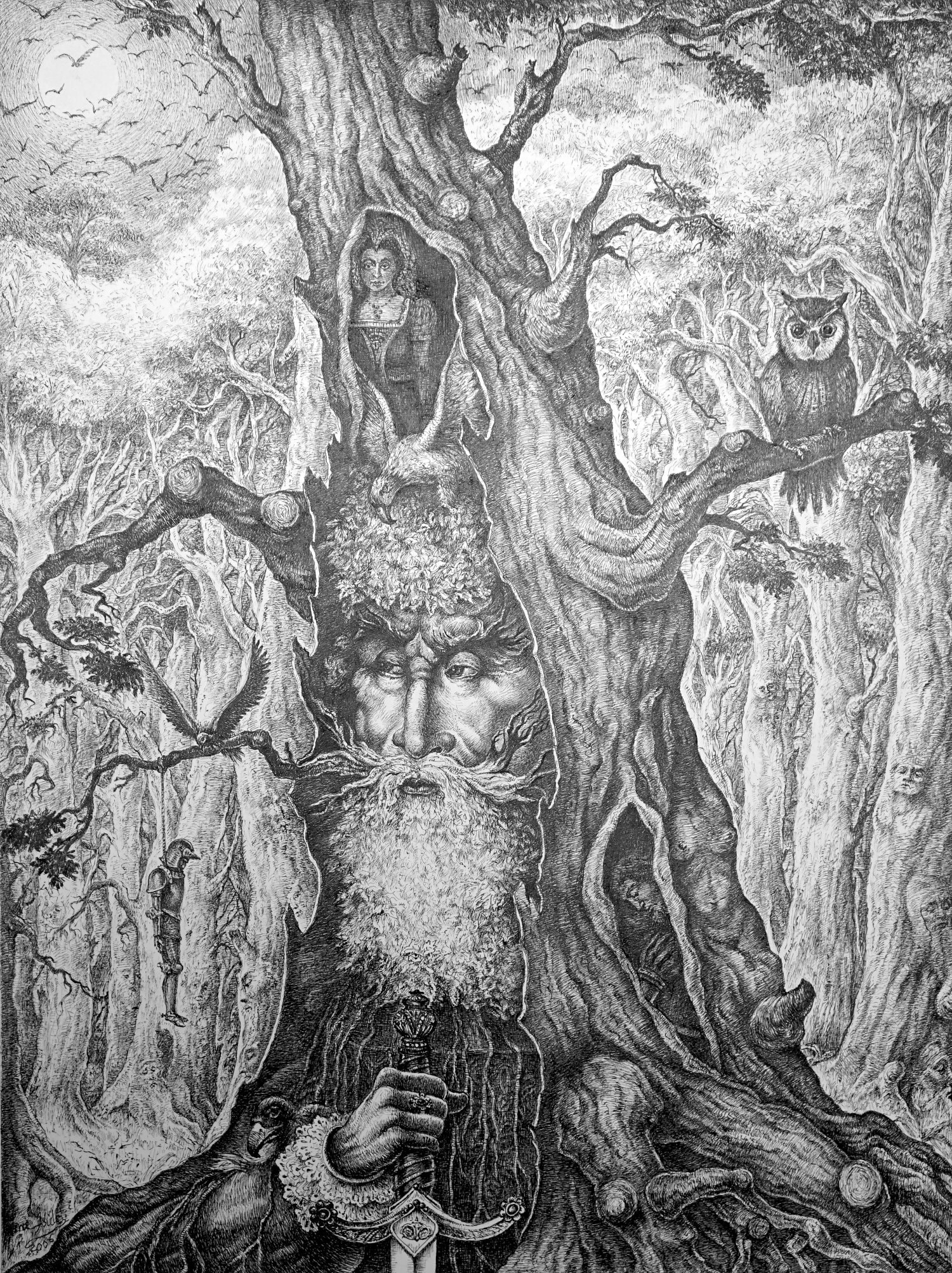 Old Forest King - by Imre Zsido - Fantasy Nature Canvas | Fantasy ...