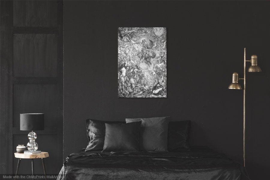 St George and the Fighting Dragon by Imre Zsido fantasy Art - Etsy