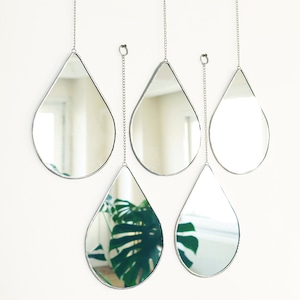 Water Drop Decorative Mirrors, Teardrop Wall Mirror, Living Room Wall ...