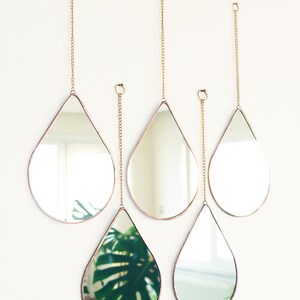 Water Drop Decorative Mirrors, Teardrop Wall Mirror, Living Room Wall ...