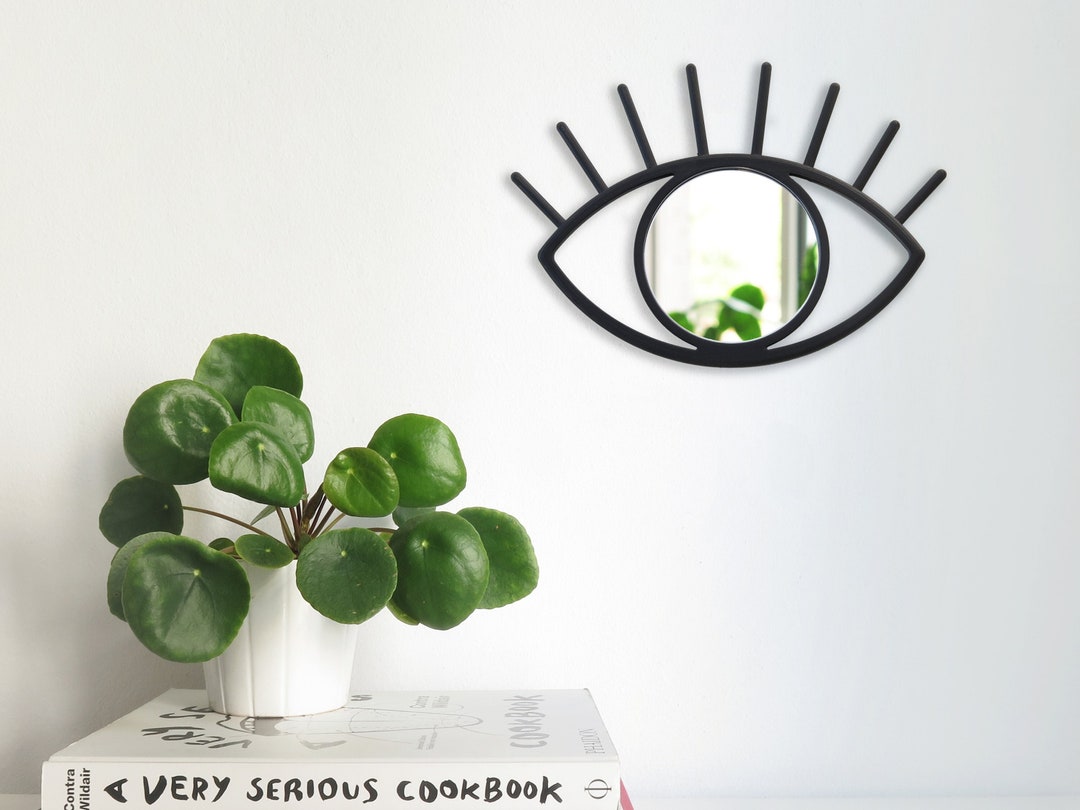 Evil Eye Mirror, Boho Decor, Bohemian Wall Art, Eye Shaped Mirror ...