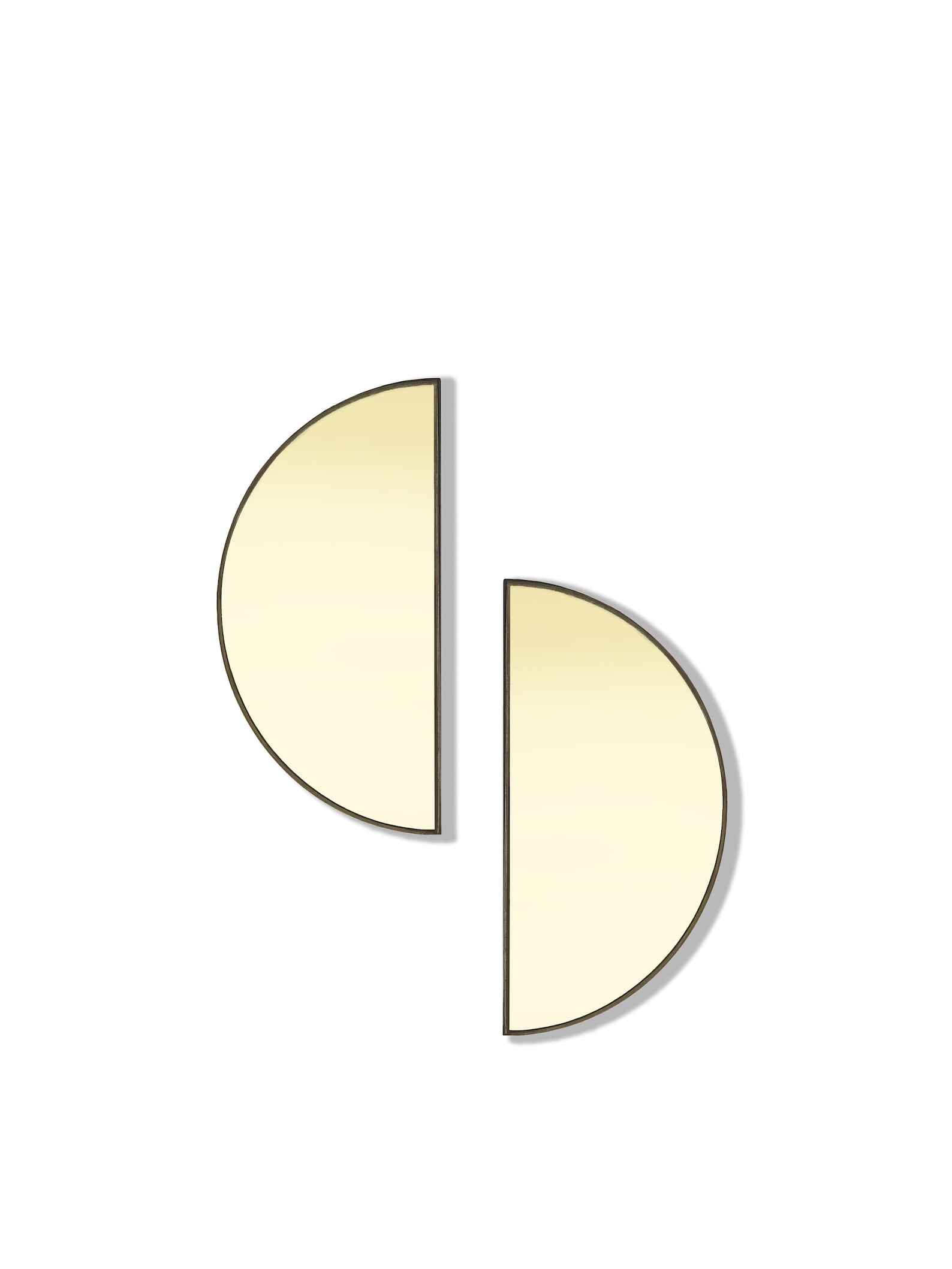 Half Circle Wall Mirror, Minimal Wall Decor, Half Round Wall Art, Semi ...