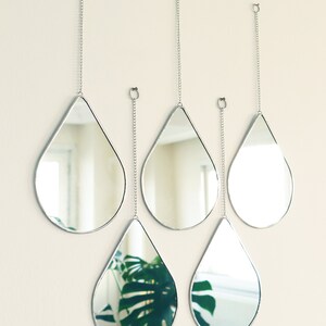 Water Drop Decorative Mirrors, Teardrop Wall Mirror, Living Room Wall ...
