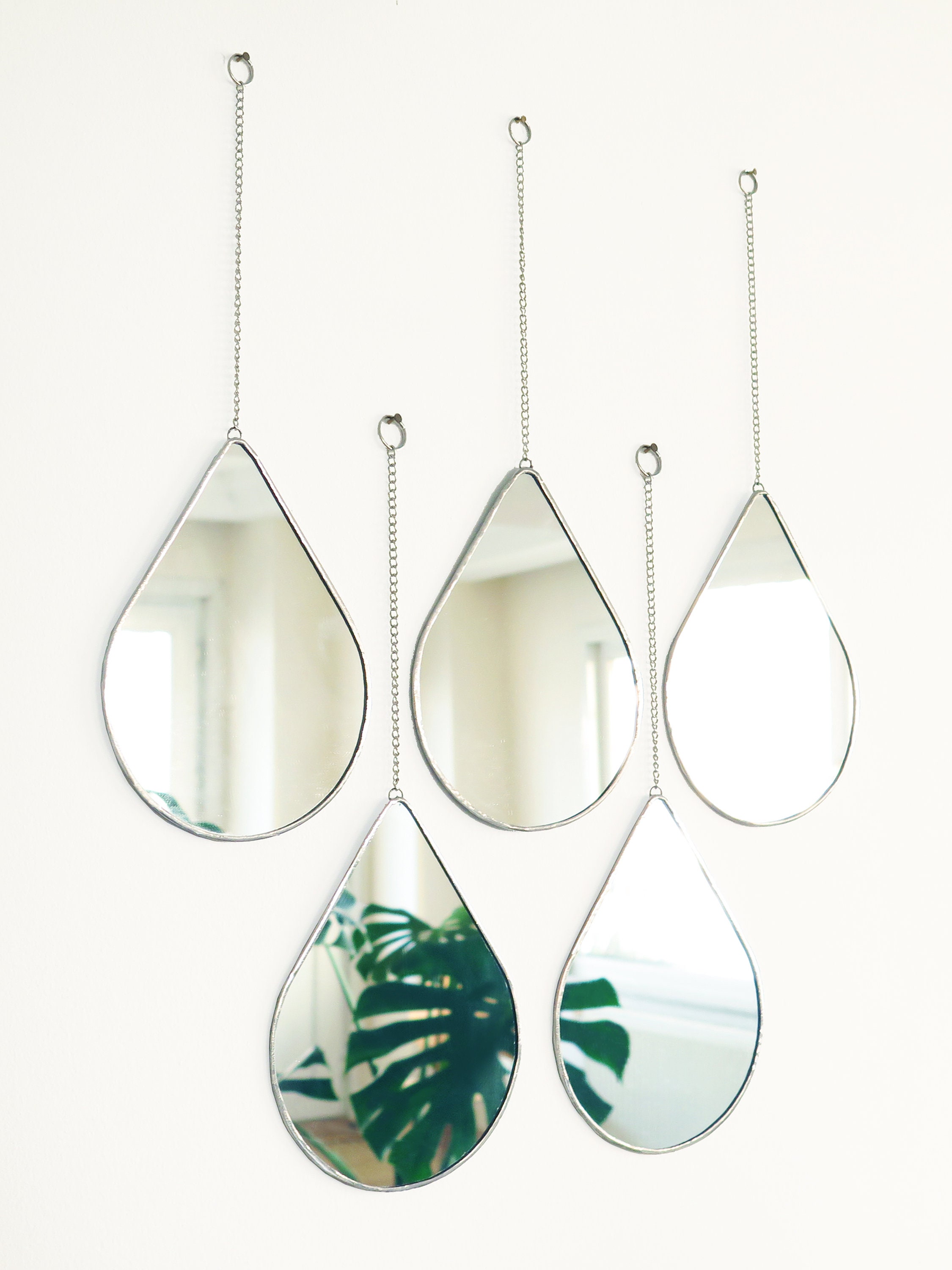 Water Drop Decorative Mirrors Teardrop Wall Mirror Living - Etsy