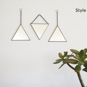 Wall Decor Mirror, Decorative Mirrors, Mirror Wall Art, Triangle Mirror ...