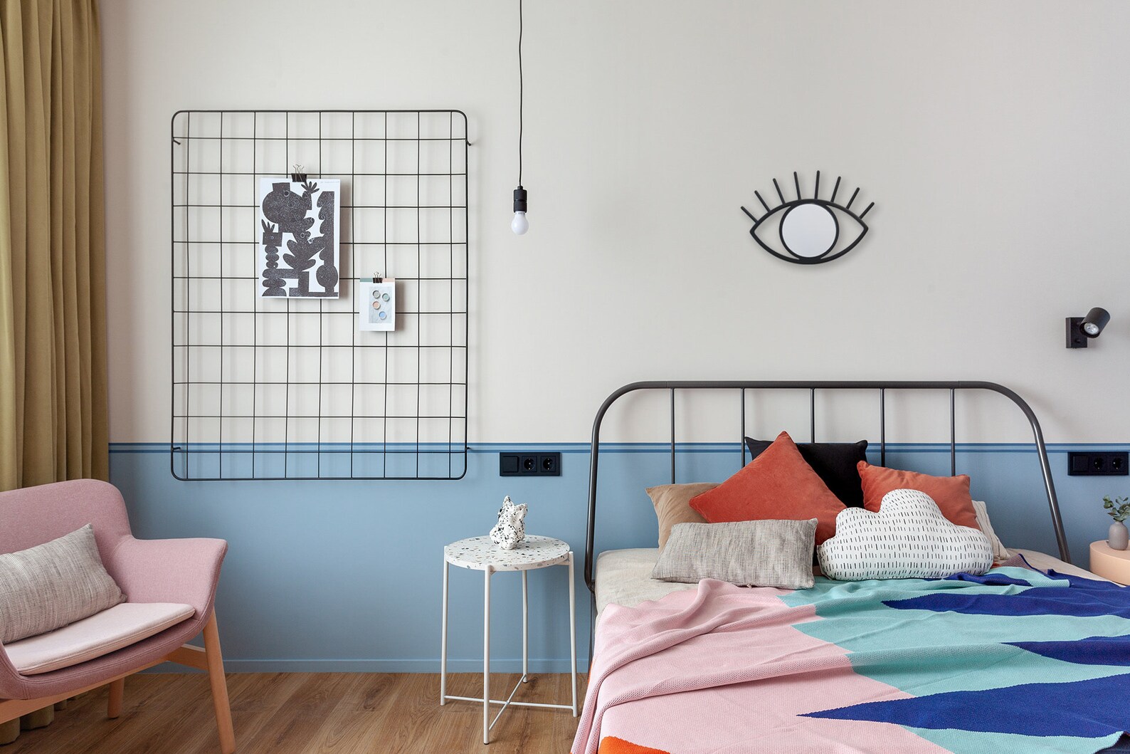 Evil Eye Mirror Boho Decor Bohemian Wall Art Eye Shaped - Etsy