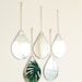 Water Drop Decorative Mirrors, Teardrop Wall Mirror, Living Room Wall ...
