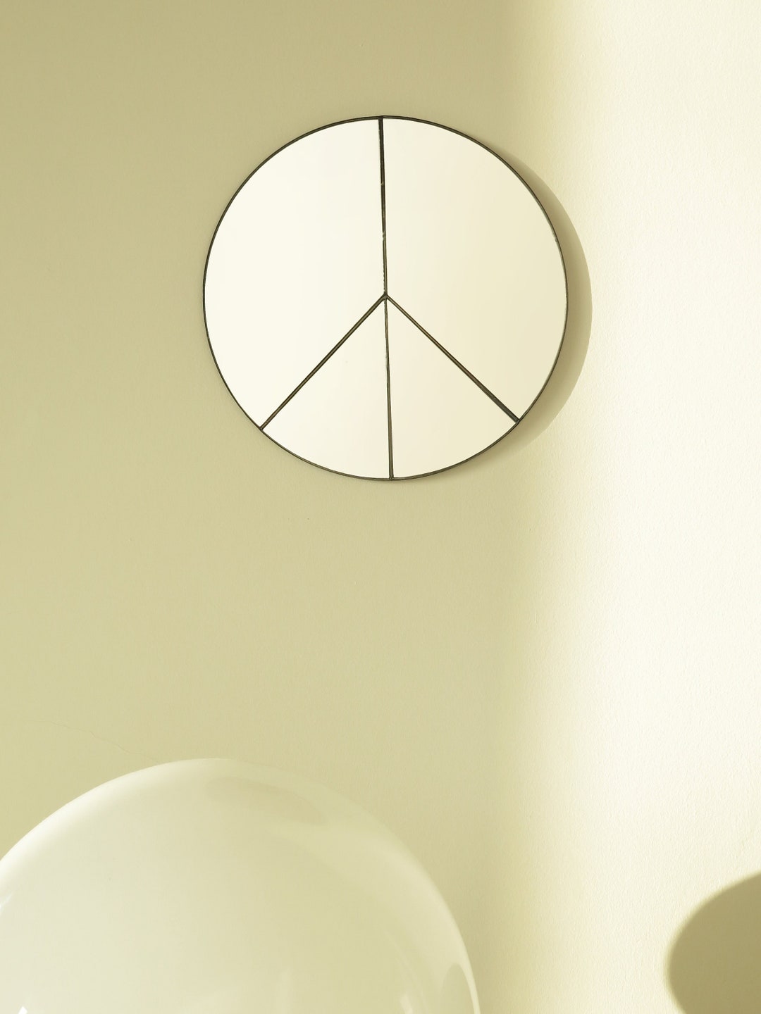 Peace Sign Wall Mirror, Peace Wall Art, Peace Home Decor, Nursery Decor ...
