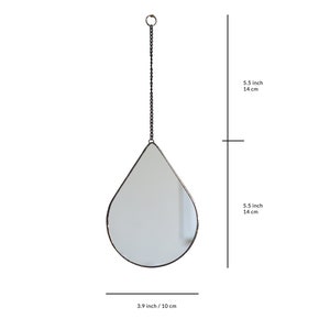 Water Drop Decorative Mirrors, Teardrop Wall Mirror, Living Room Wall ...