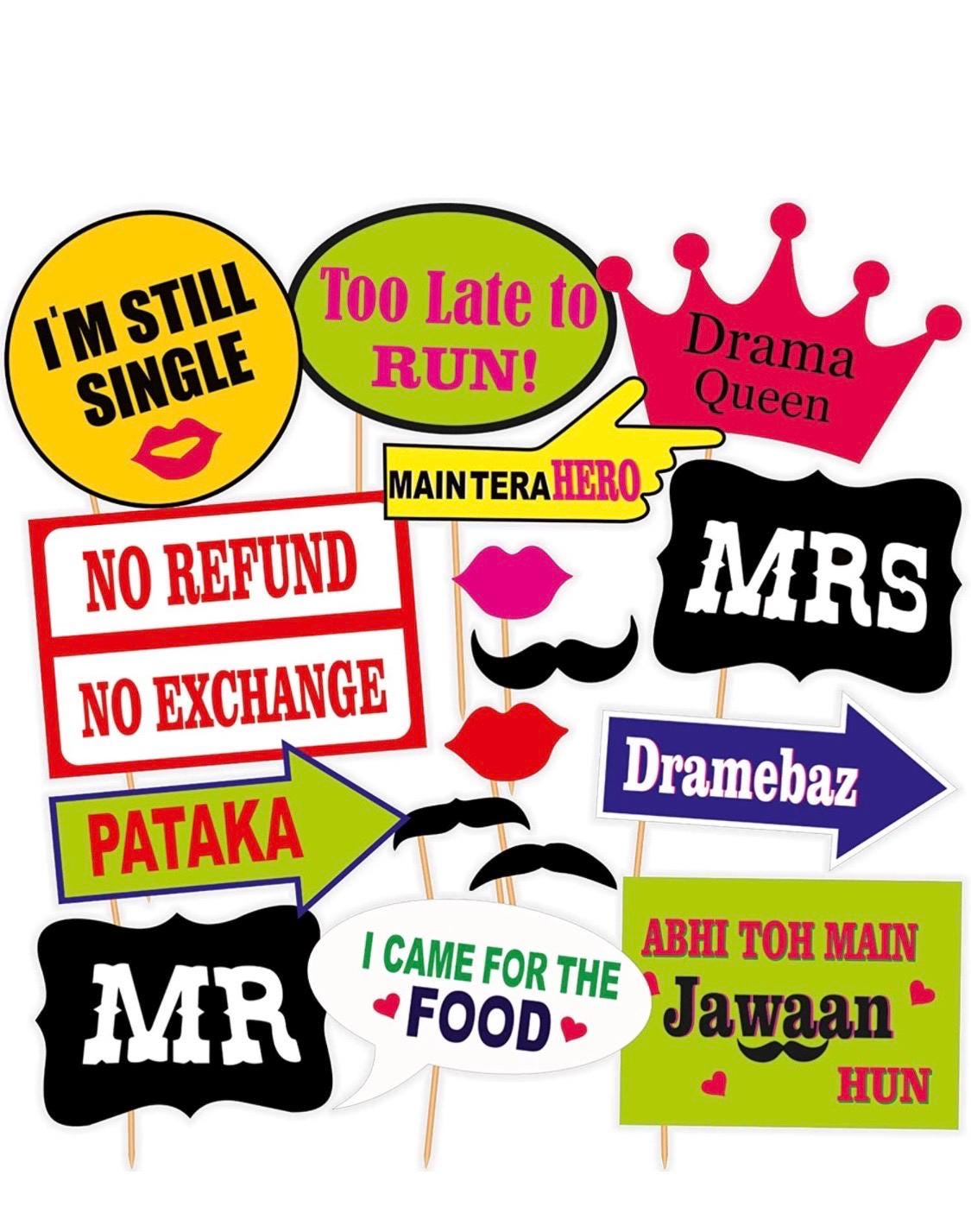 Party Props for Wedding, Party, Mehendi,haldi and Other Functions. FREE ...