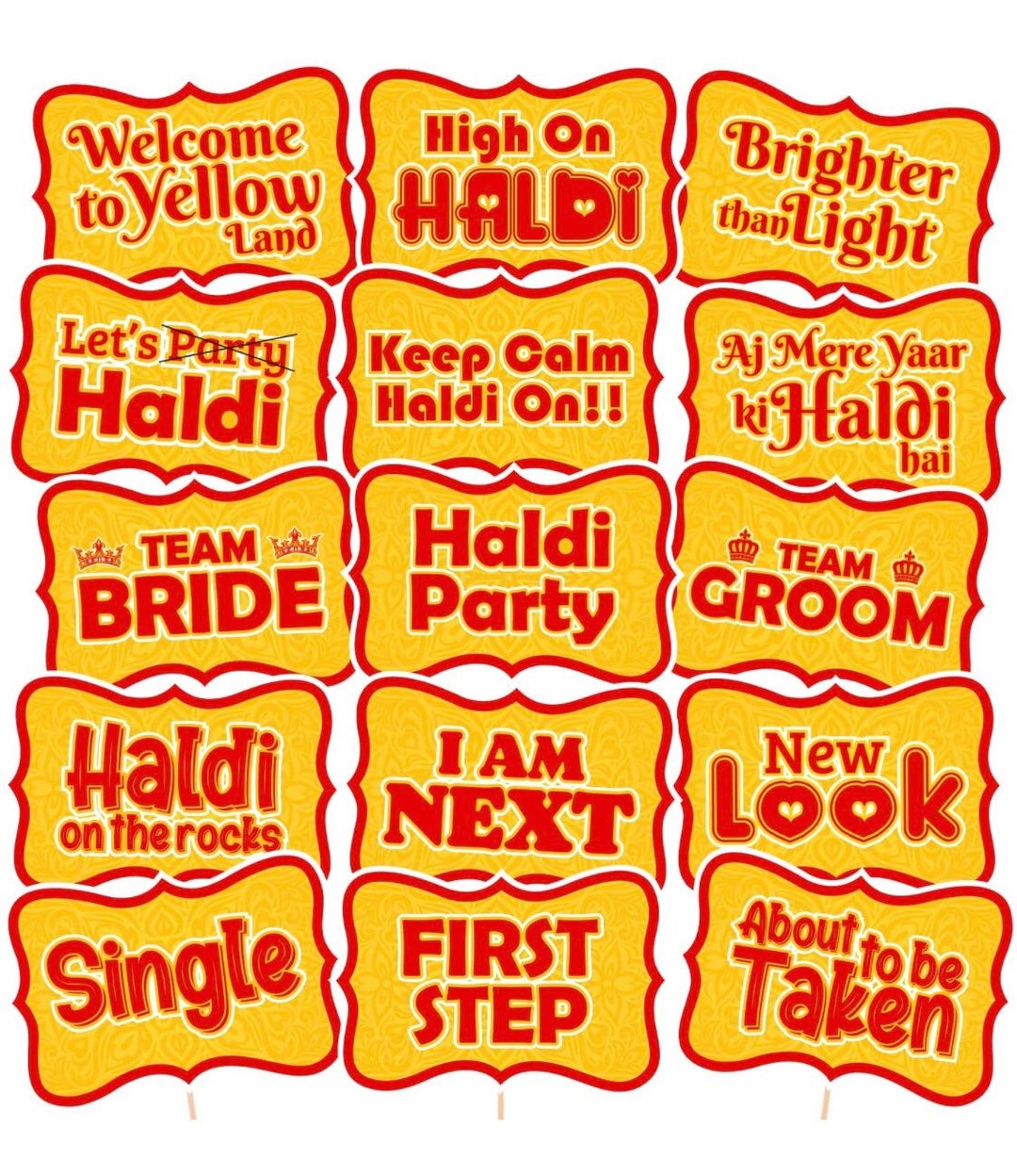 Party Props for Wedding, Party, Mehendi,haldi and Other Functions. FREE ...