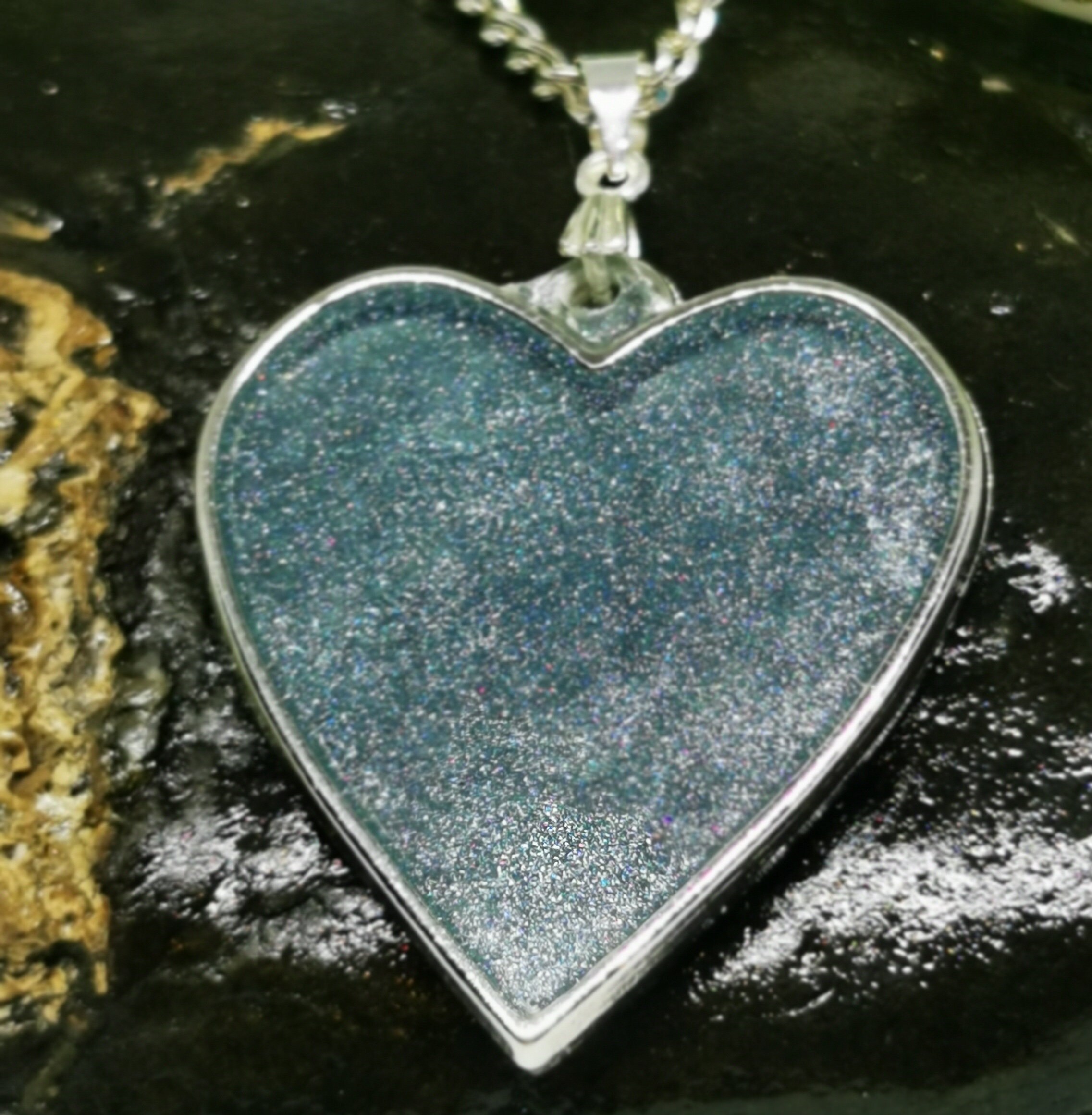 Lovely Resin Heart Necklace - Etsy UK