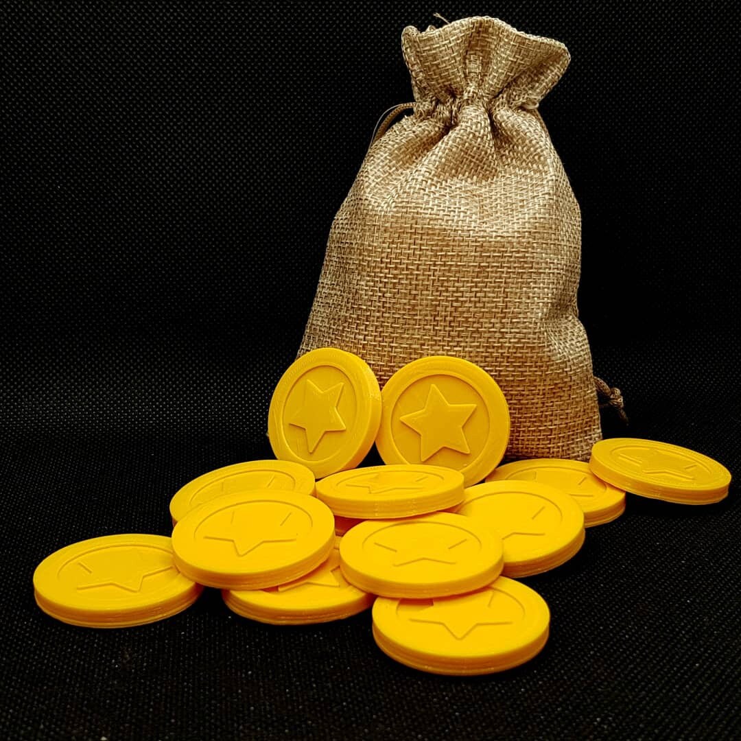 Bag of Star Gold Coins - Etsy