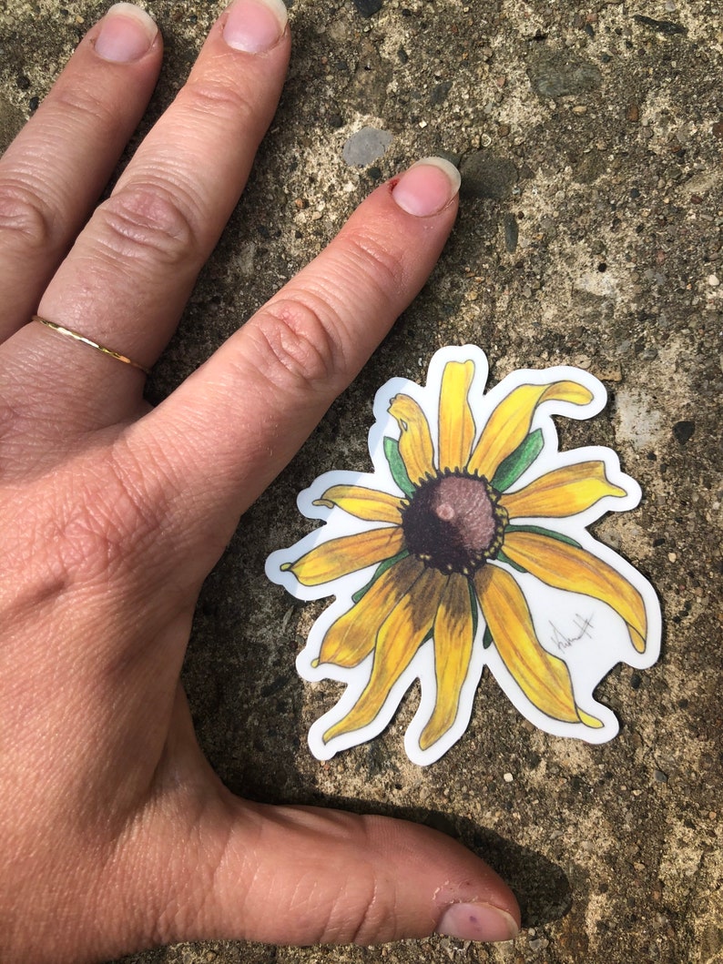 Black-eyed Susan Sticker - Etsy