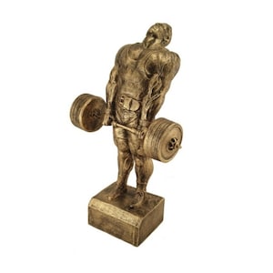 Deadlift Standing Male W Optional Base + Personalized Custom Engraving ...
