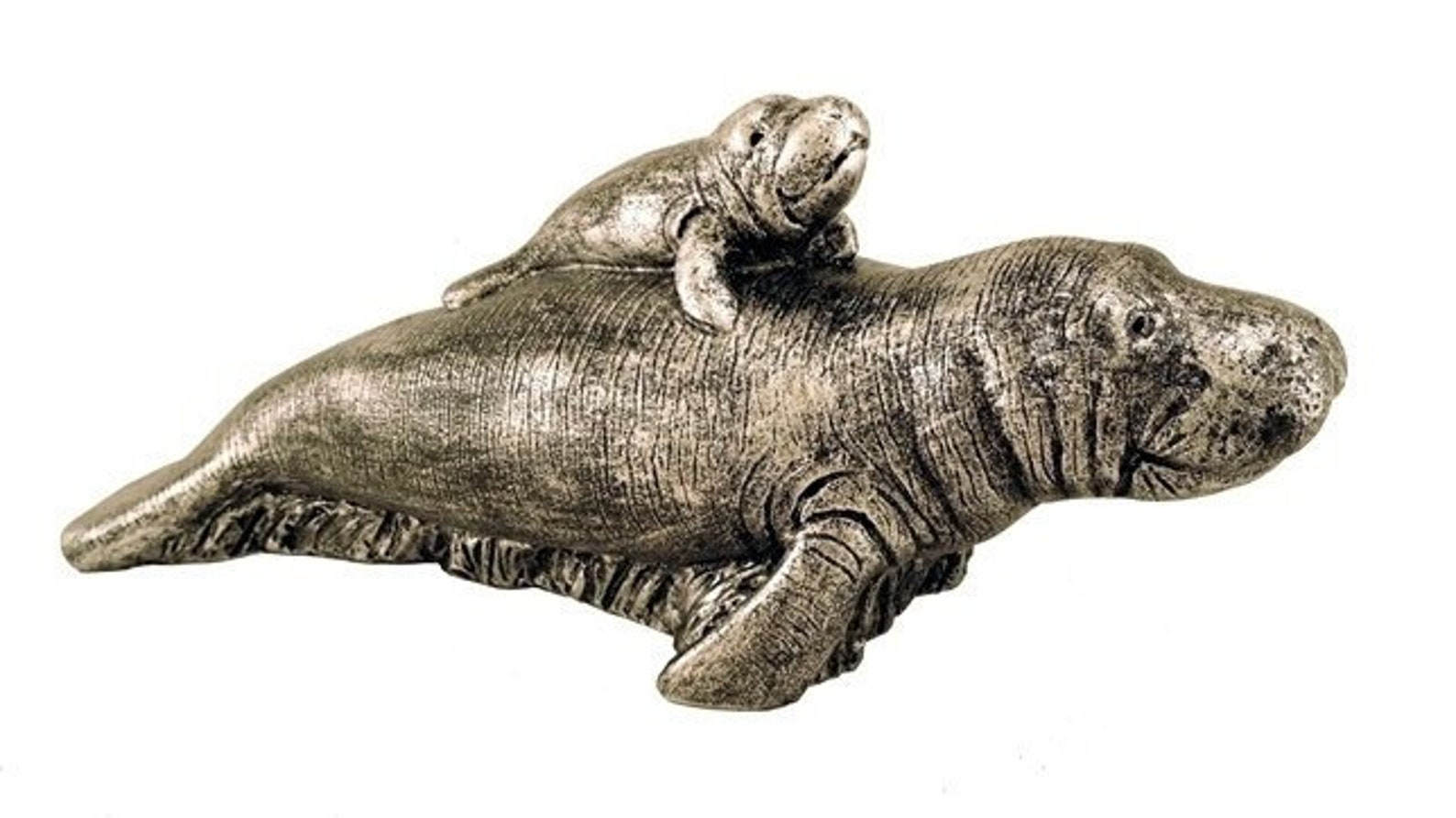 Manatee With Cub With Optional Base + Custom Engraving, Manatee ...