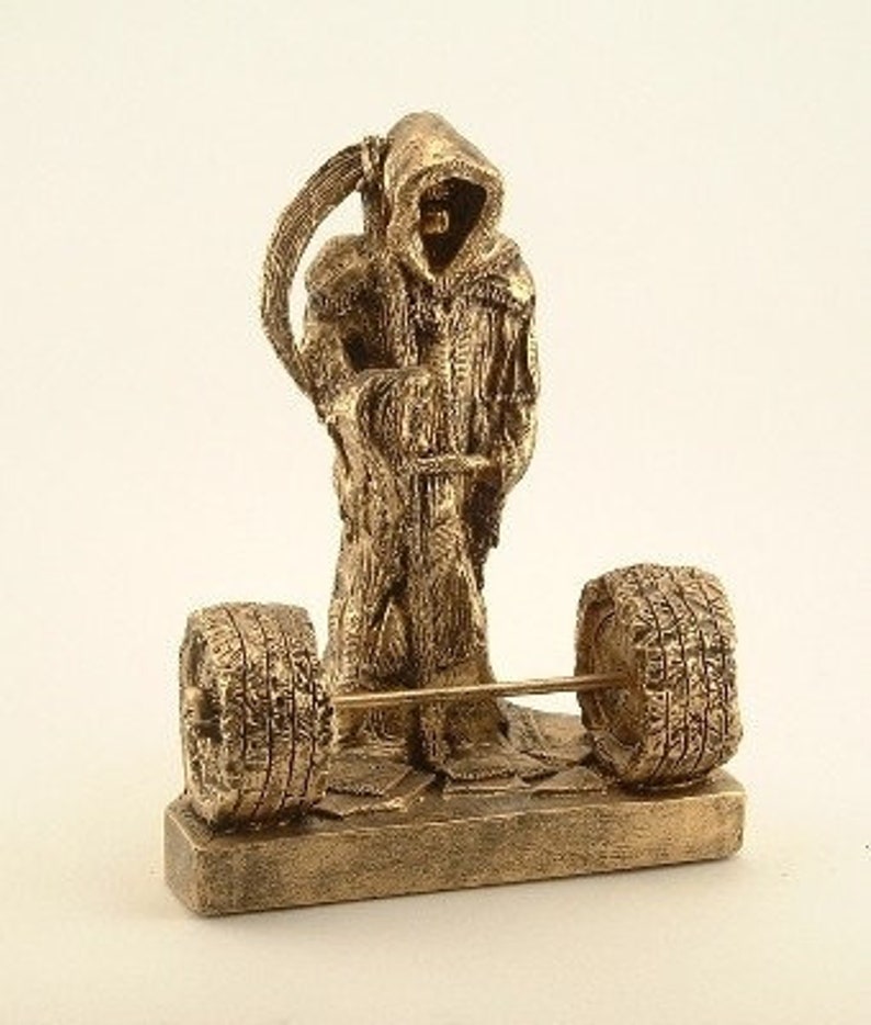 Weightlifting Grim Reaper With Optional Base + Personalized Custom ...