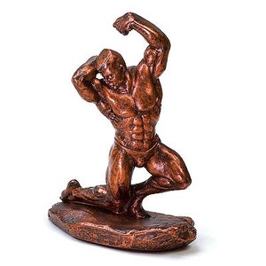 Bodybuilder Flex With Optional Base + Custom Personalized Engraving ...
