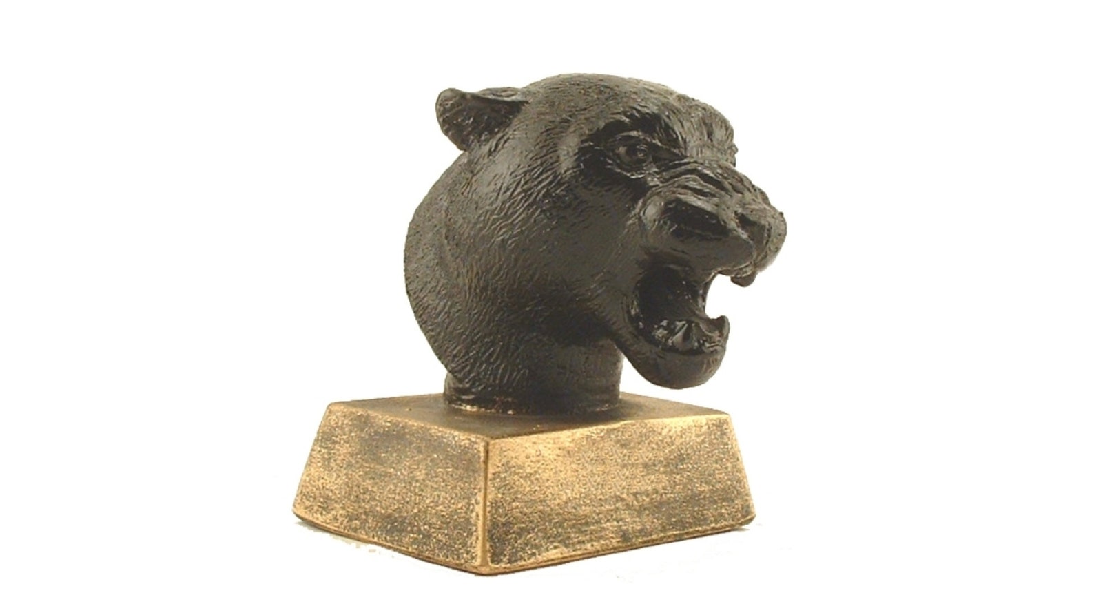 Panther Bust W Optional Custom Engraving and Base Panther - Etsy