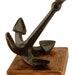 Anchor Statue With Optional Wooden Base and Custom Engraving, Anchor ...