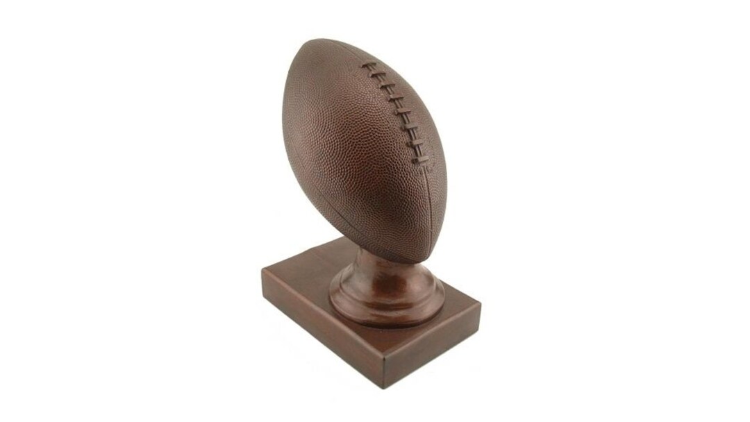 Football W Optional Base + Personalized Custom Engraving, Solid ...