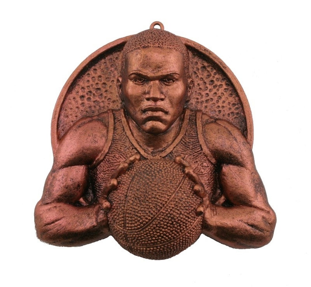 4" Male Basketball Medal With Optional Custom Personalized Engraving ...