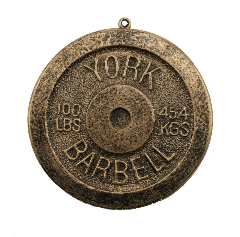 4″ Weight Plate Medal With Optional Personalized Custom Engraving, York ...