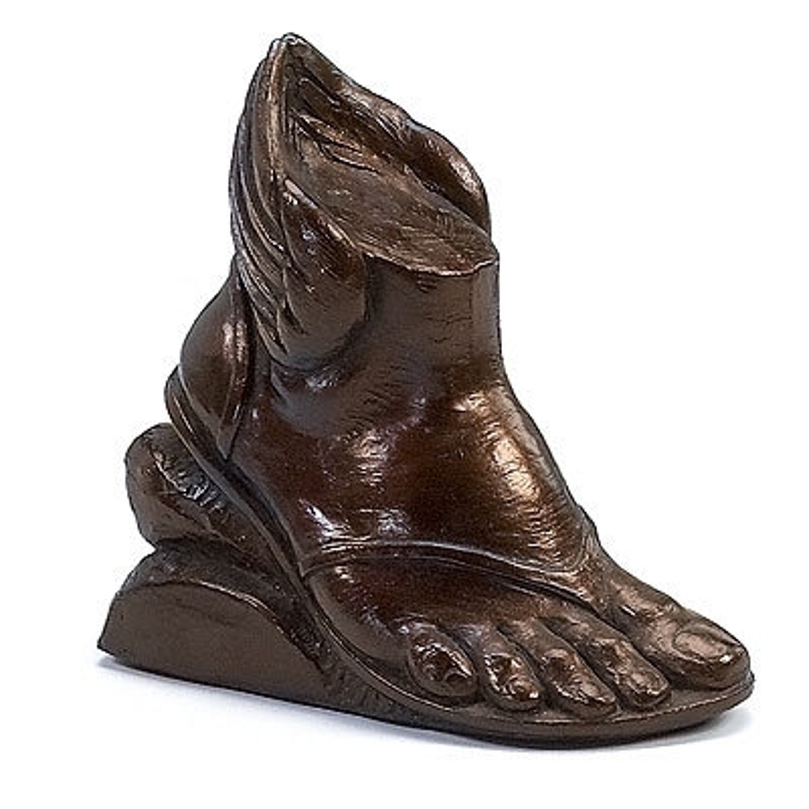 Winged Foot Statue with Optional Base Personalized Custom | Etsy