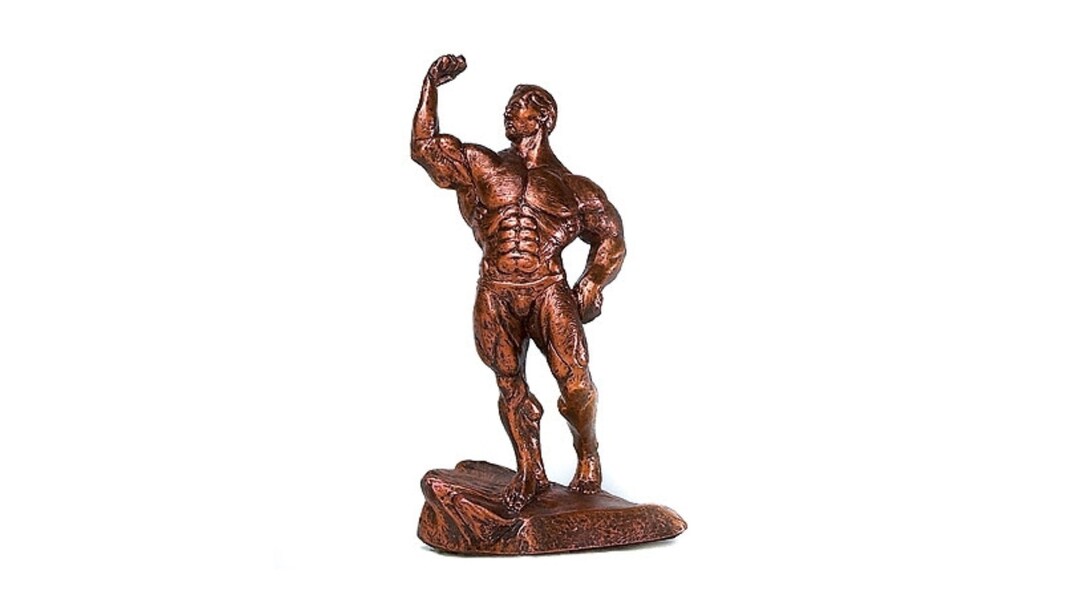 Bodybuilder Male Adonis W Optional Base + Custom Personalized Engraving ...
