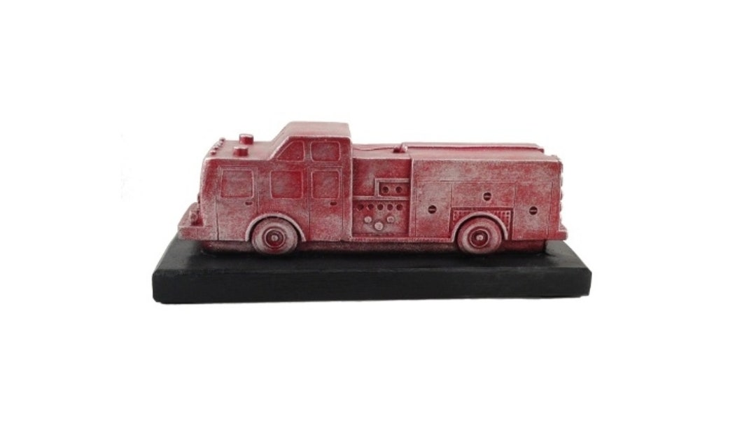 Fire Engine With Optional Base + Custom Personalized Engraving, Fire ...