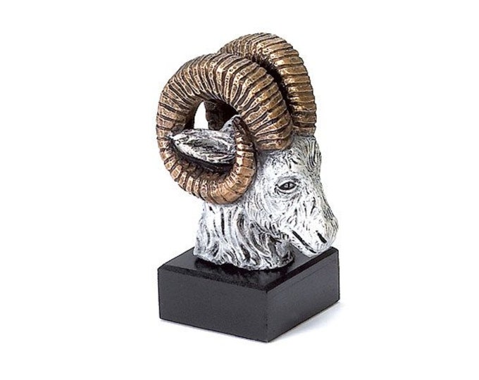 Ram Bust Statue With Optional Custom Engraving and Base, Ram Bust ...